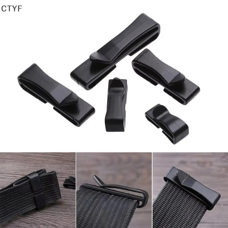 CTYF 10Pcs/Pack Quick Slip Keeper Buckle End Clip Slider ck For Camping ...