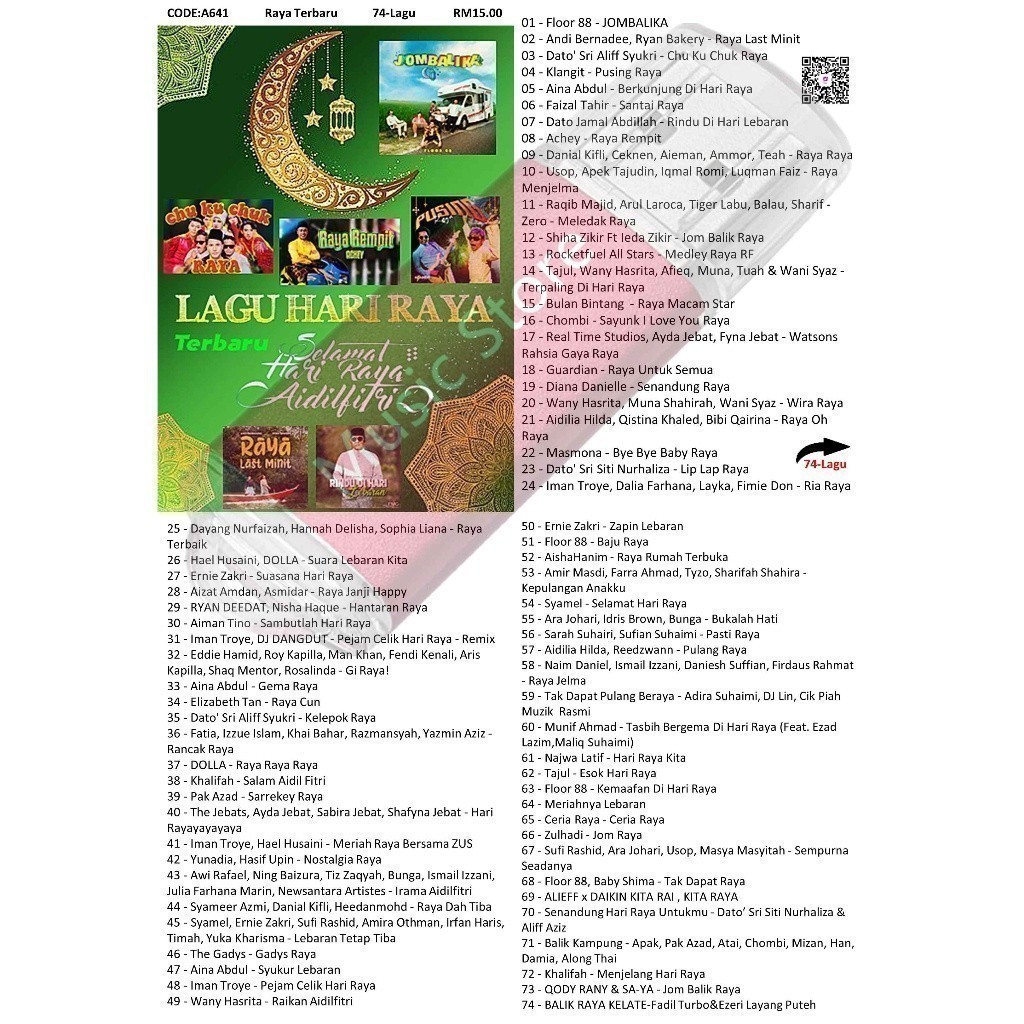 Pendrive Usb Lagu Song Selamat Hari Raya Aidilfitri a641 D2 | Shopee ...