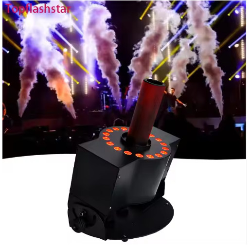 NEW genuine Topflashstar CO2 Jet Fog Machine With 18*3W Led Light RGB ...