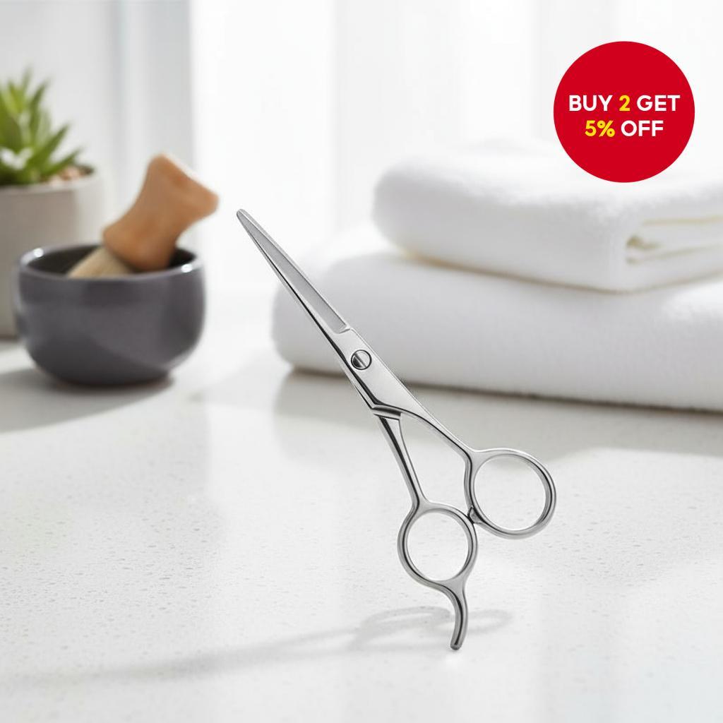 Stainless Steel Thinning Shears for Barber Hair Cutting, Flat Cut ...