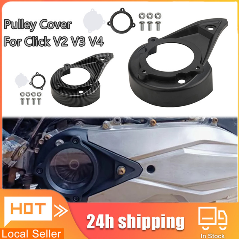 Honda CLICK V2 V3 V4 Pulley Cover Transparent Acrylic CVT Cover with ...
