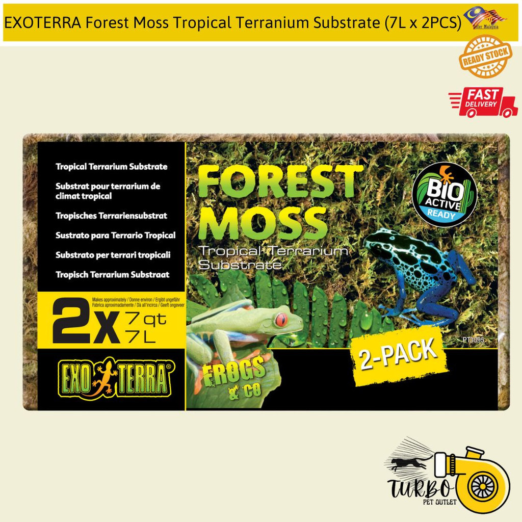 Exo Terra/Exoterra Forest Moss / Tropical Terrarium Substrate (2 PACK ...
