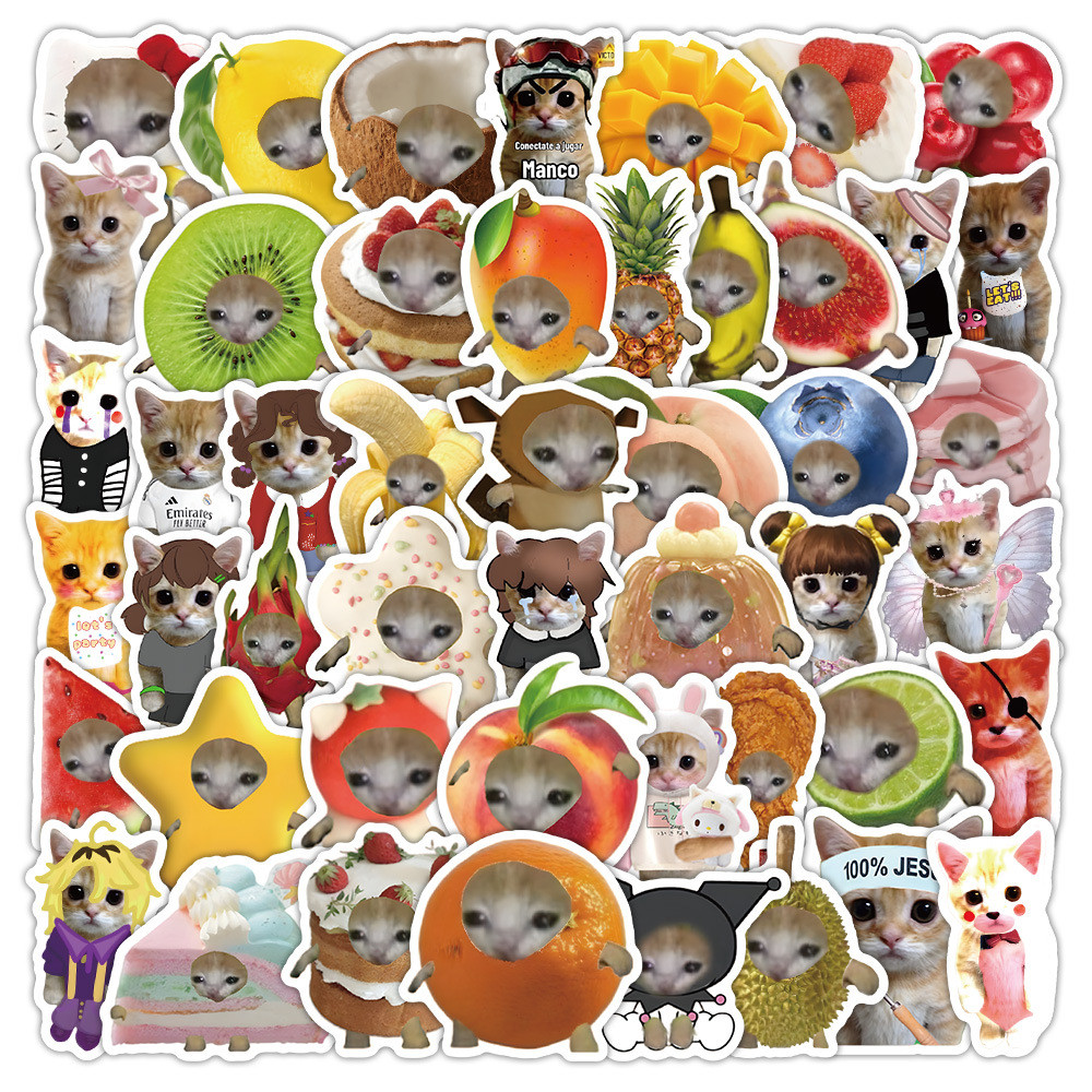 [Hot Sale] 70 Sheets Funny Cats Abstract Personality Emoticon Graffiti ...