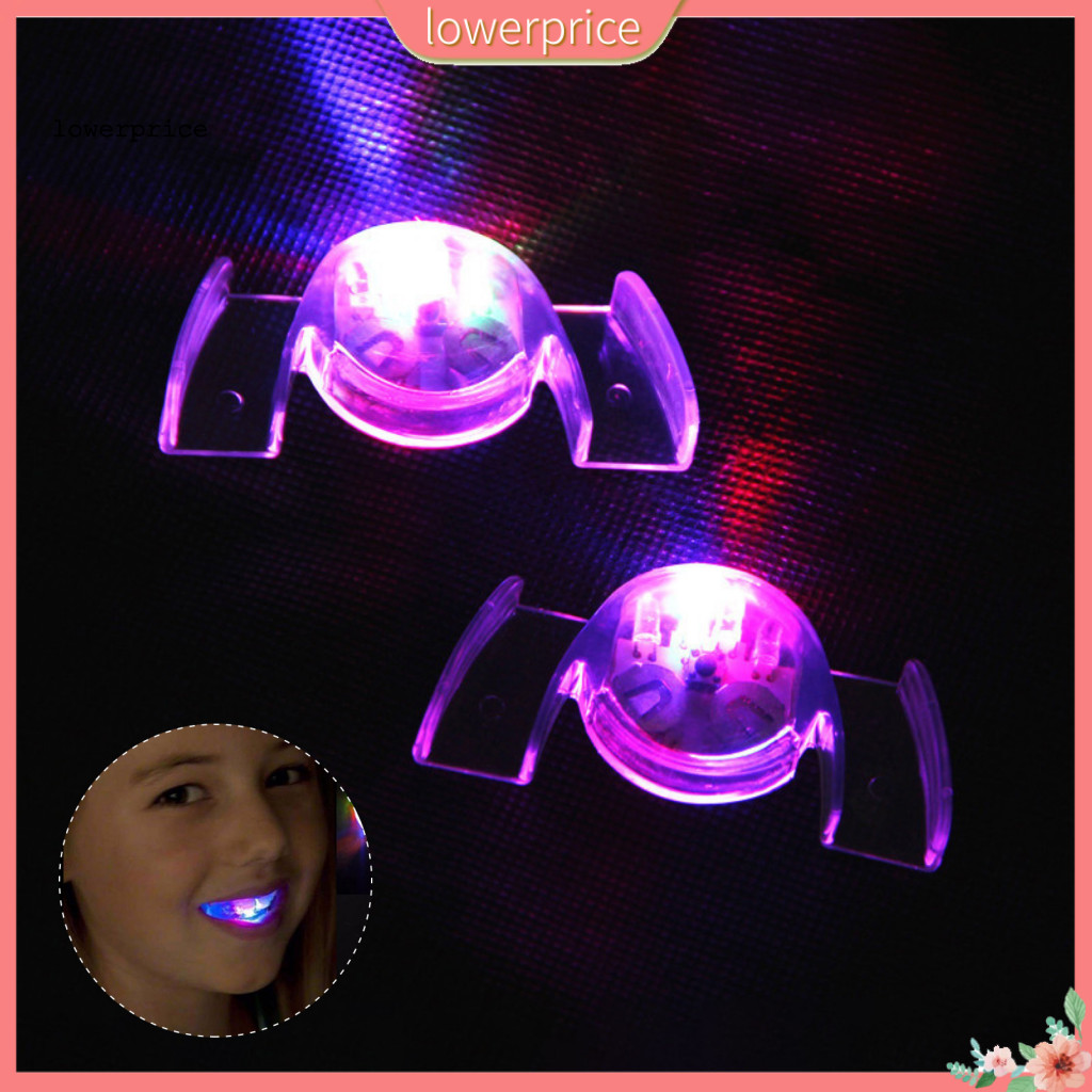 {lowerprice} Flashing Teeth Brace Luminous Transparent Halloween LED ...