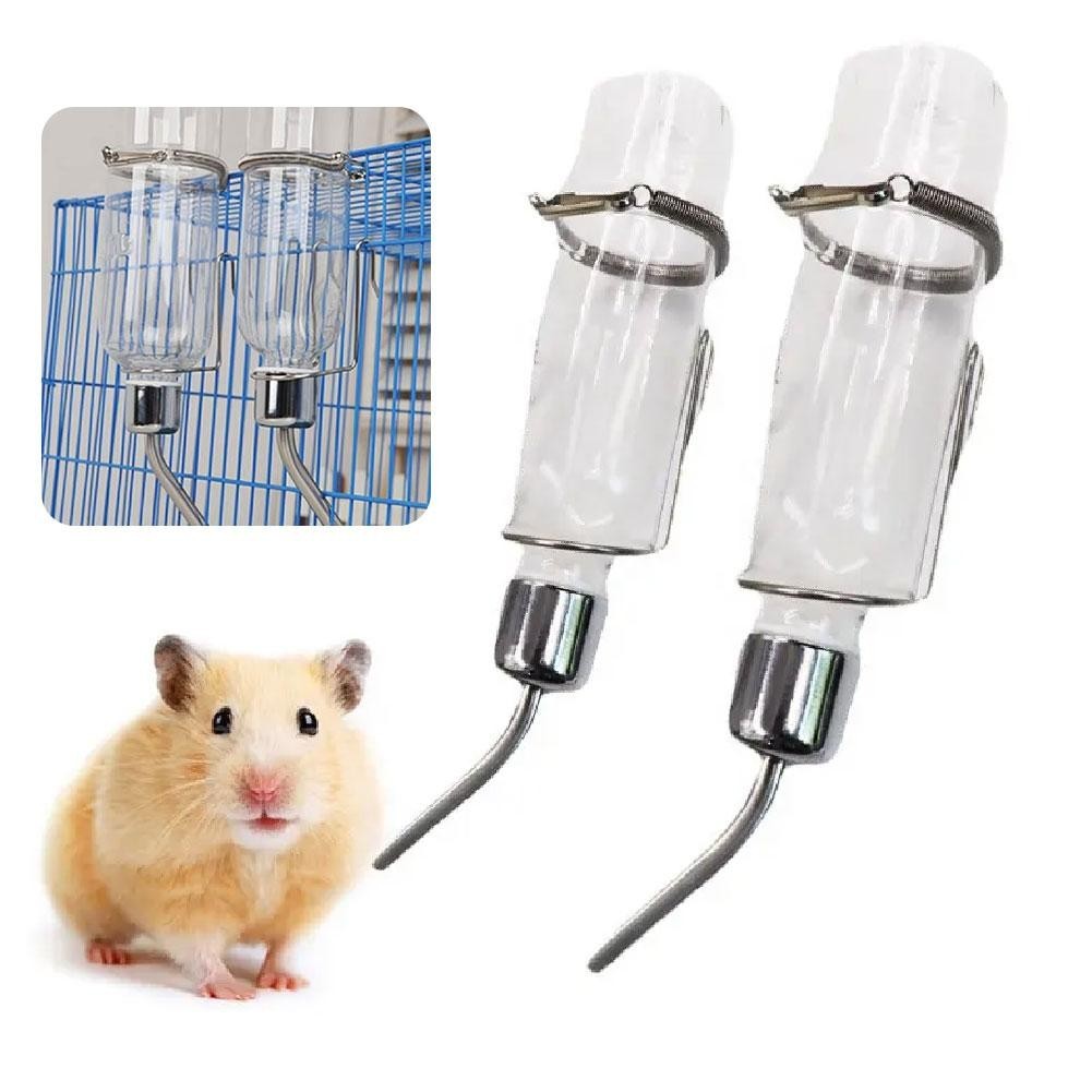 Pet Stainless Steel Ball Hanging Water Dispenser Hamster Water Totoro ...