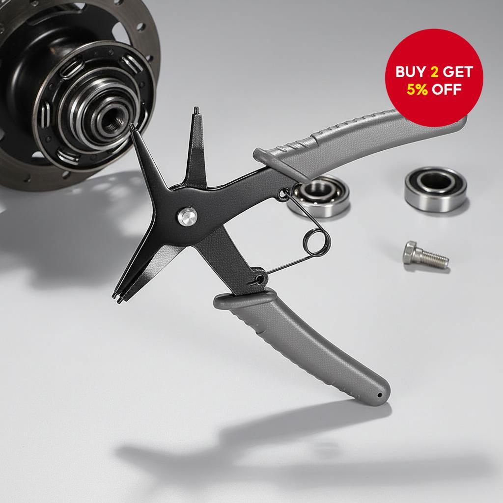 2-in-1 Circlip Plier for Internal and External Retaining Rings, Snap ...
