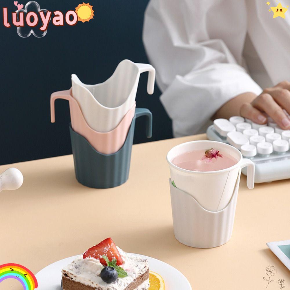 LUOYAO 6pcs Beverage Holder Base, Insulation Against The Hot Disposable ...