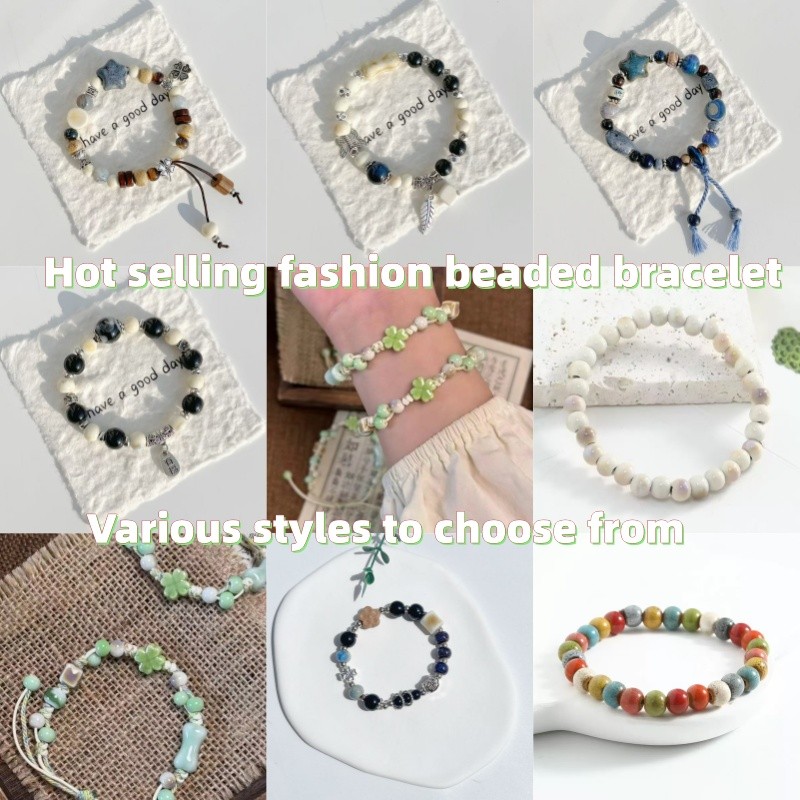 A Variety of Styles To Choose From, Four-leaf Clover Beaded Bracelets ...