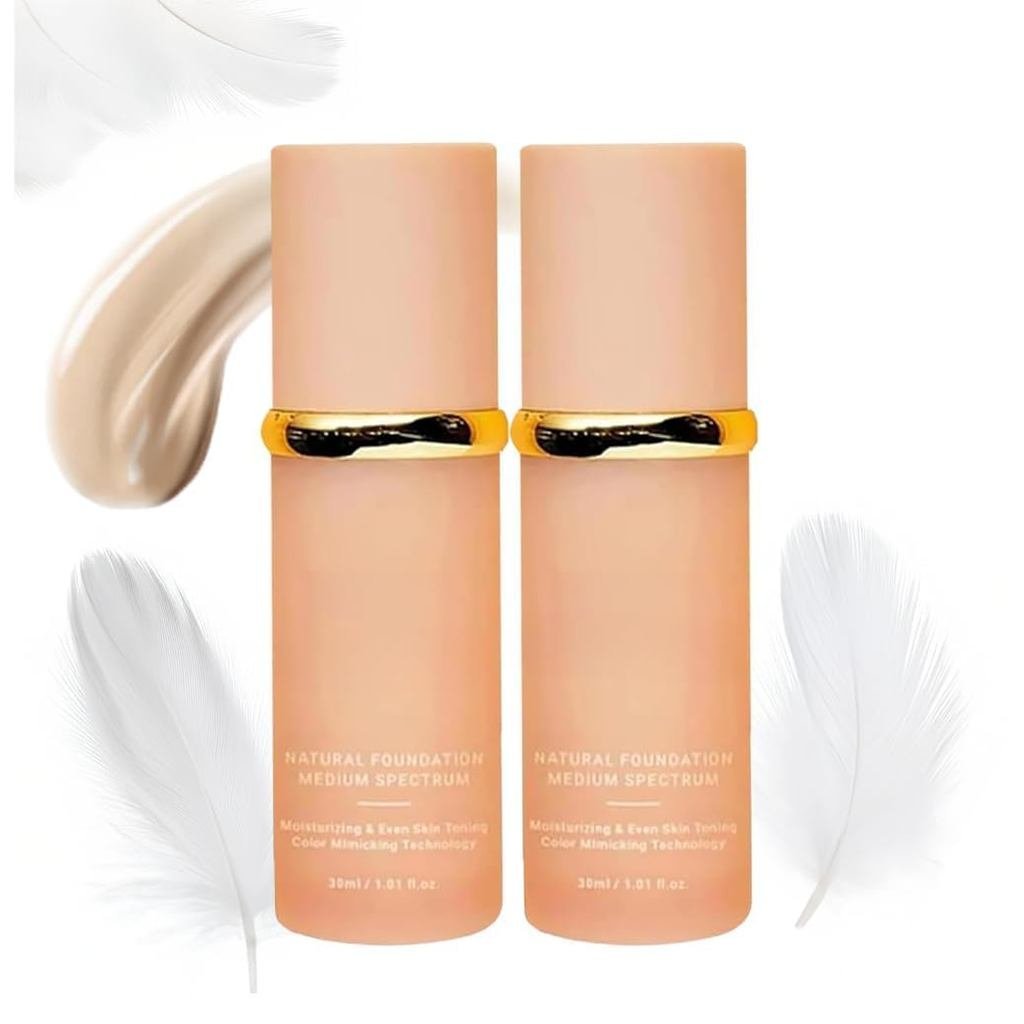 Bio Mimic 4 in 1 Foundation Makeup, Oil-Free Full Coverage Protecting ...