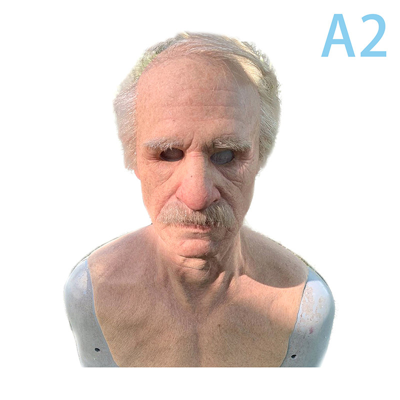 FPEC Breaking Bad Halloween Scary Bald Old Man Mask Costume Party Fun ...