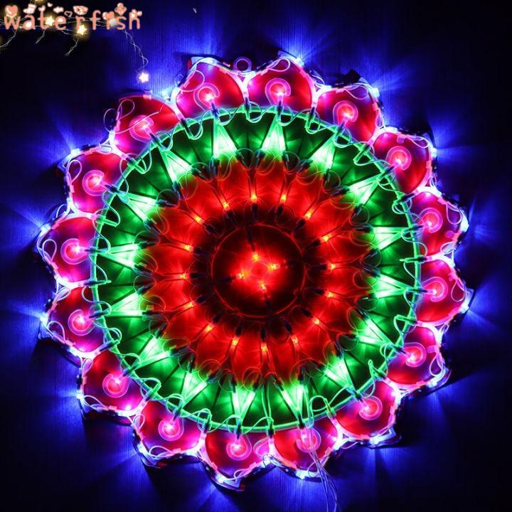 LED Peacock Christmas Lantern Lights - Outdoor Tree Decoration with ...
