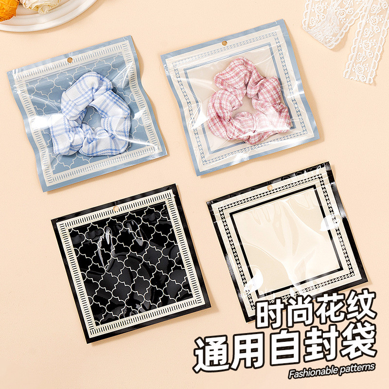 Universal Ins Style Ziplap Bag Transparent Simple Large Intestine Hair ...