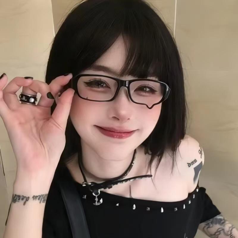 [bgr] Y2K New Anime Crying Dripping Tears Glasses Unisex ck Eyeglass ...