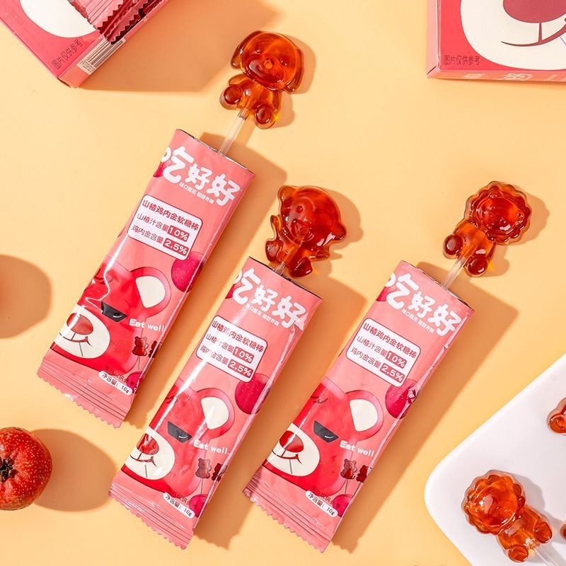 Hawthorn chicken nuggets, lollipops, gummy candies ...