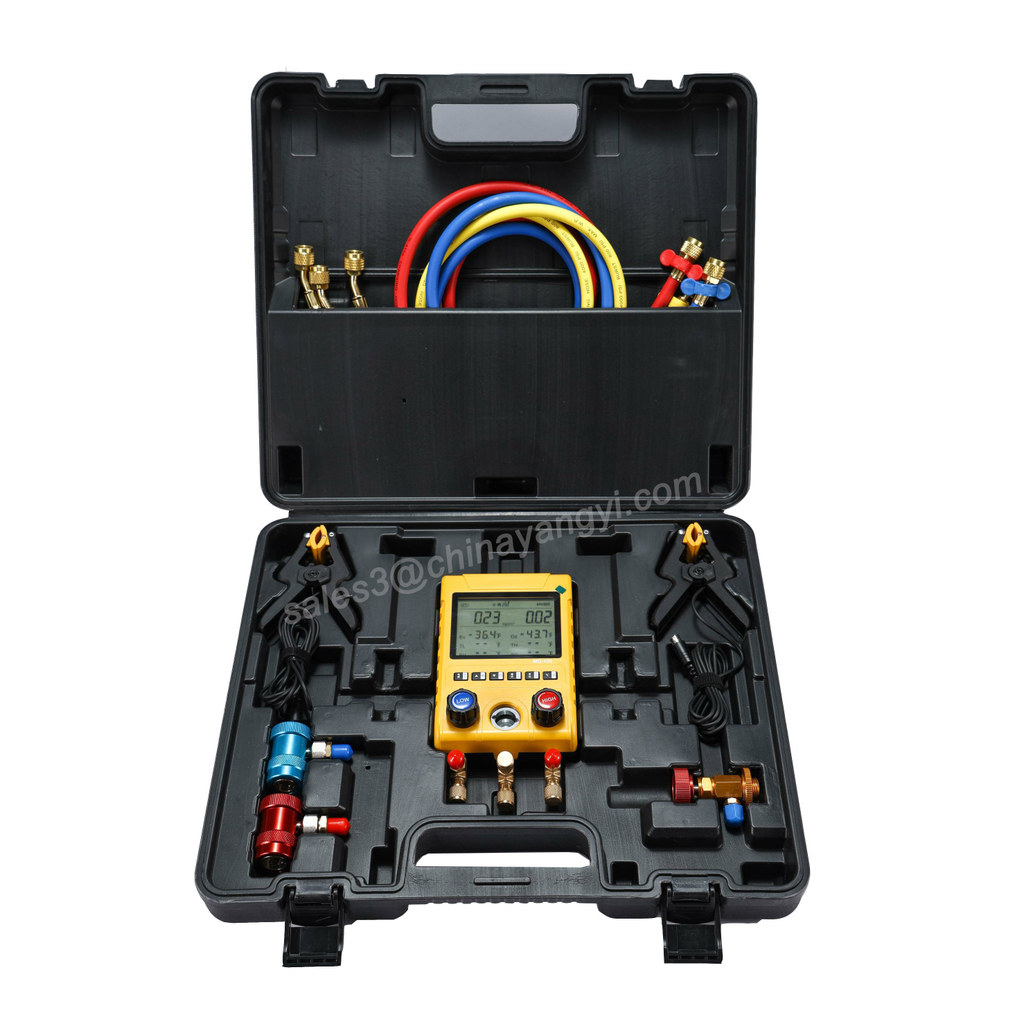 New Origina Refrigeration Digital Manifold Gauge Meter HVAC Vacuum ...