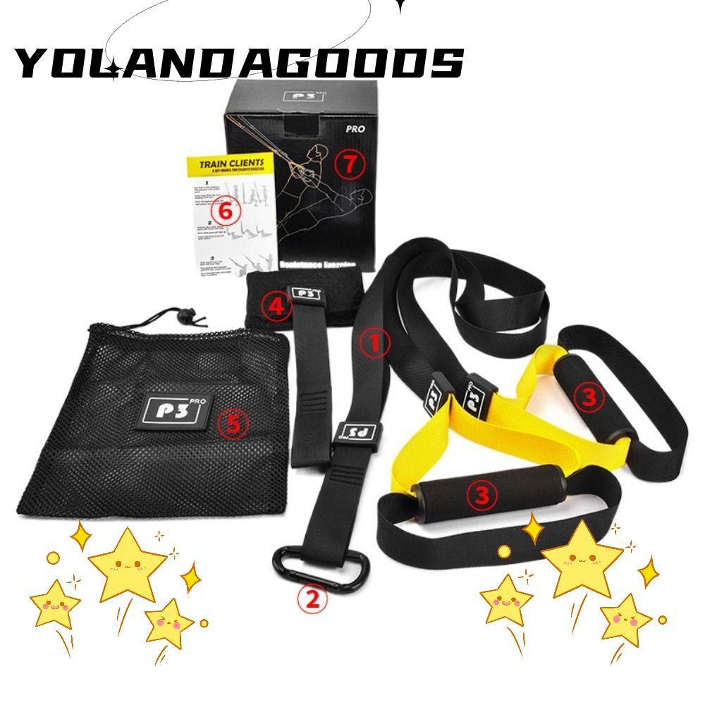 YOLA Fitness Suspension Training Belt, with Suspension Straps P3-Trx ...