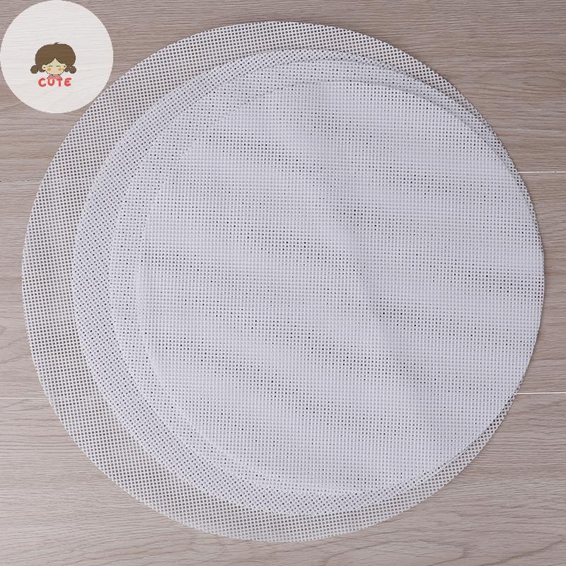 Annag Round Non-Stick Silicone Mesh Cloth Baking Liners Steamer Pad ...