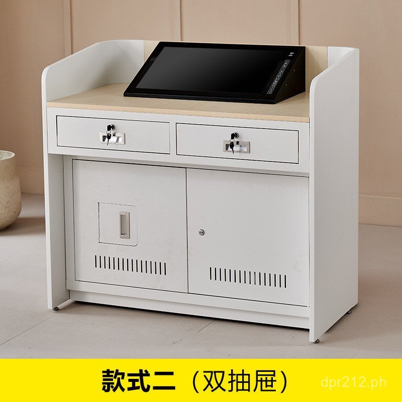 Lectern School Computer Lectern Smart Teacher Desk Multi-Functional ...