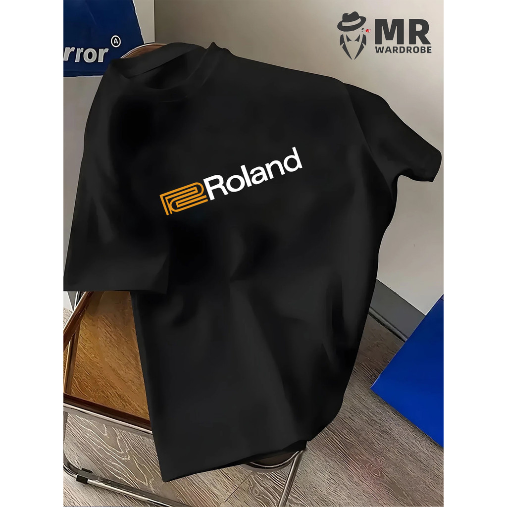 Roland Men's Music Producer T-Shirt - Dark Tee with Bold Roland Logo ...