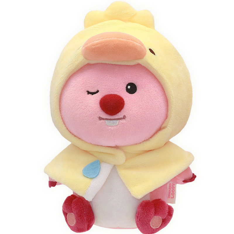 Loopy Little Beaver Raincoat Series Plush Doll Toy Cute Cartoon Praise ...