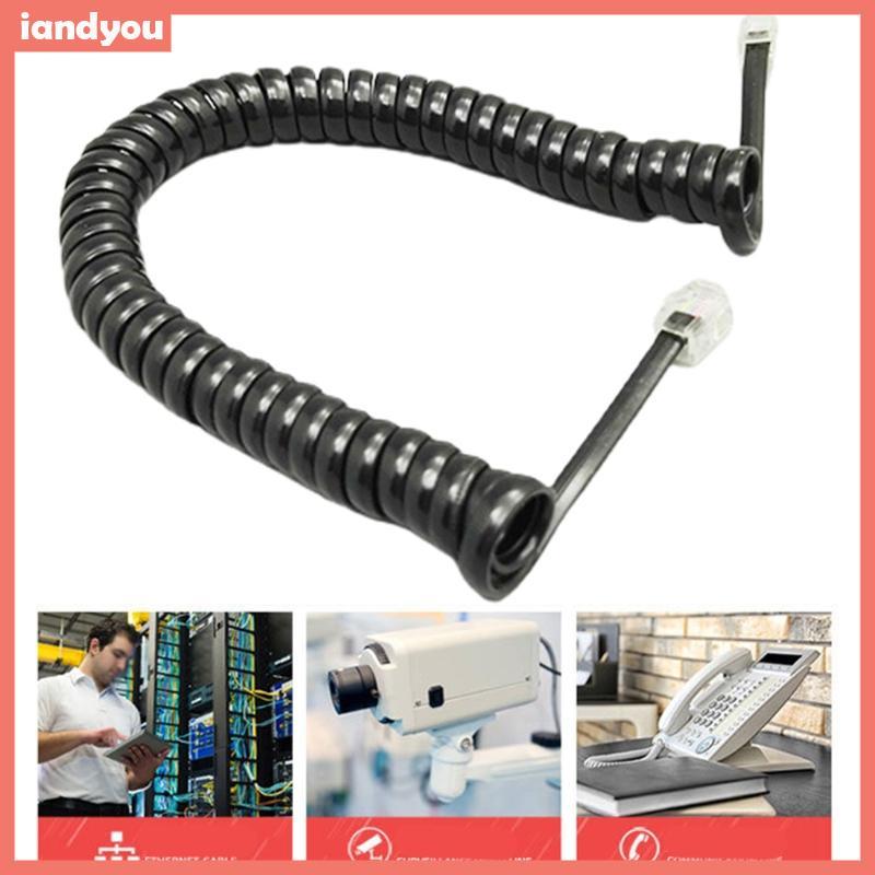 iny Coiled Telephone Cord Telephone Cord 6FT 4P4C Landline Phone ...
