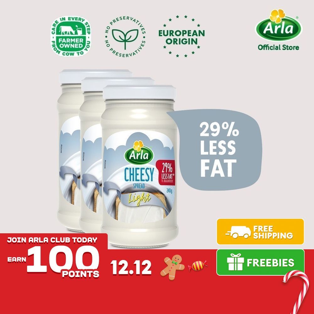 Arla Cheesy Spread Light 240g 3-Pack | Shopee Philippines