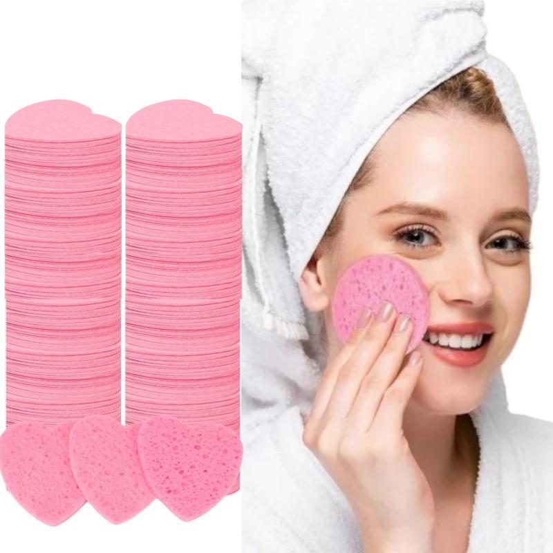 BUY 1 TAKE 1 YS00169--20 PCS Facial Sponges Heart Shape Compressed ...