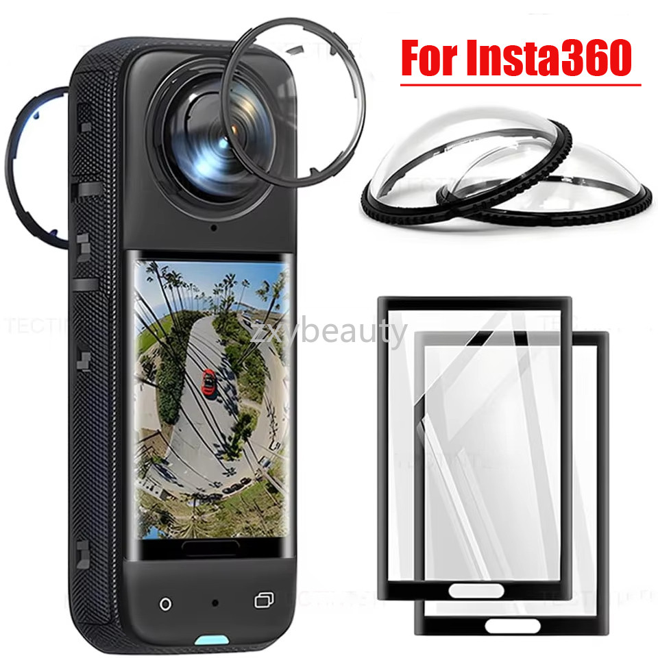 For Insta 360 X4 Air X5 X4 X3 Lens Guard PC Tempered Glass Screen ...