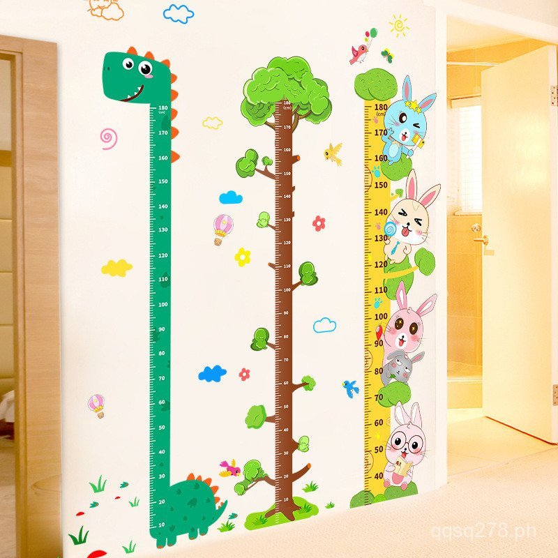 Measuring Baby Kids Cartoon Stickers Room Height Ruler Height Stickers ...