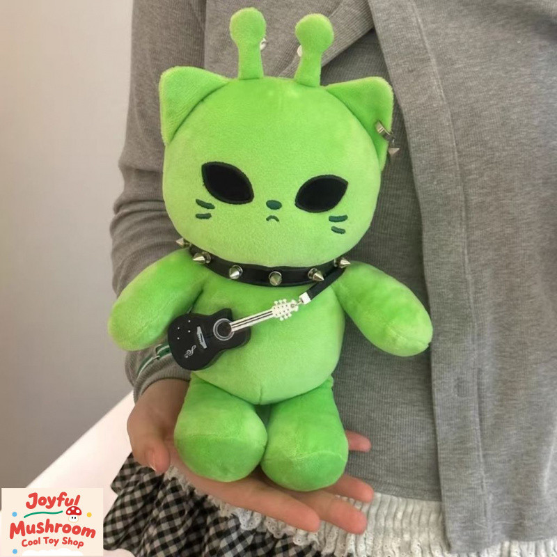 Cool Rock Alien Kitten Plush Doll Fun Running Alien Cat Plush Toy Table ...
