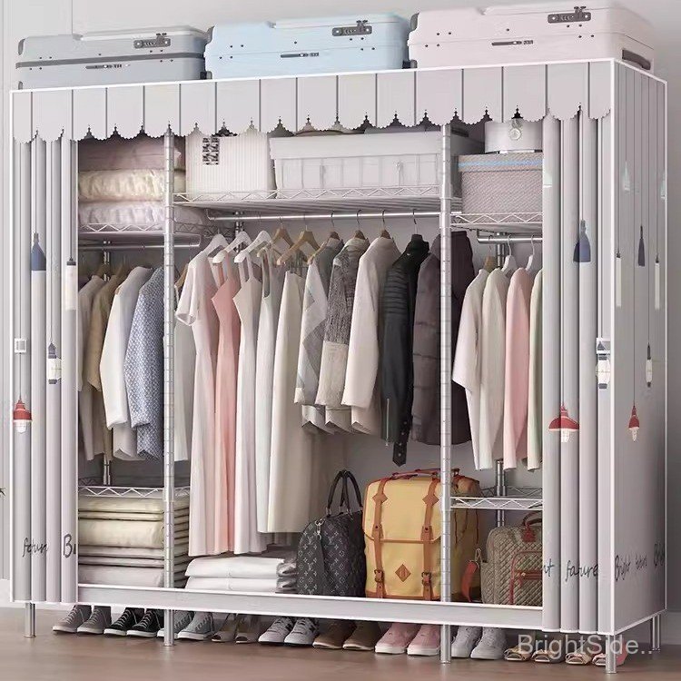 Cross-Border Simple Wardrobe for Home Bedroom Rental Storage Cabinet ...