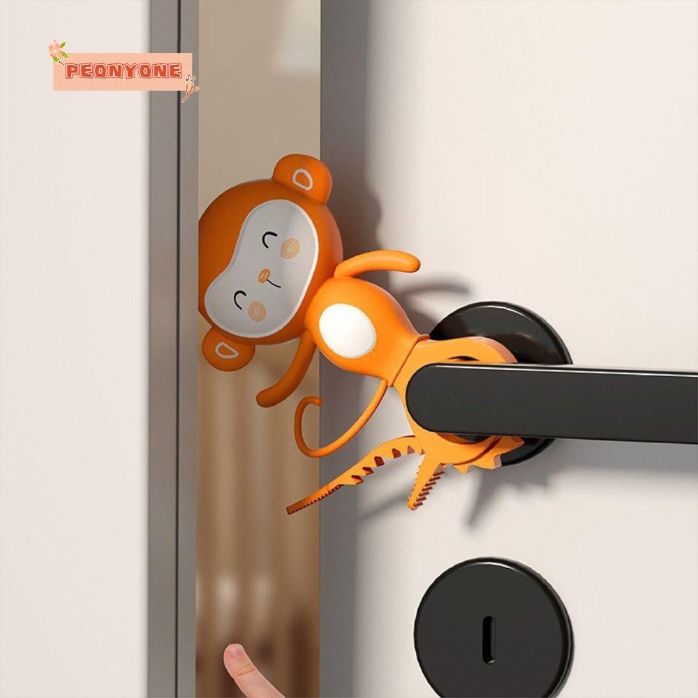 PEONYR Door Stopper, Silicone Cartoon Animal Safety Door Stop, Locked ...