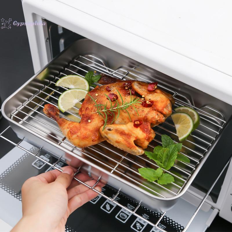 Stainless Steel Baking Tray With Removable Cooling Rack Set Non-stick ...