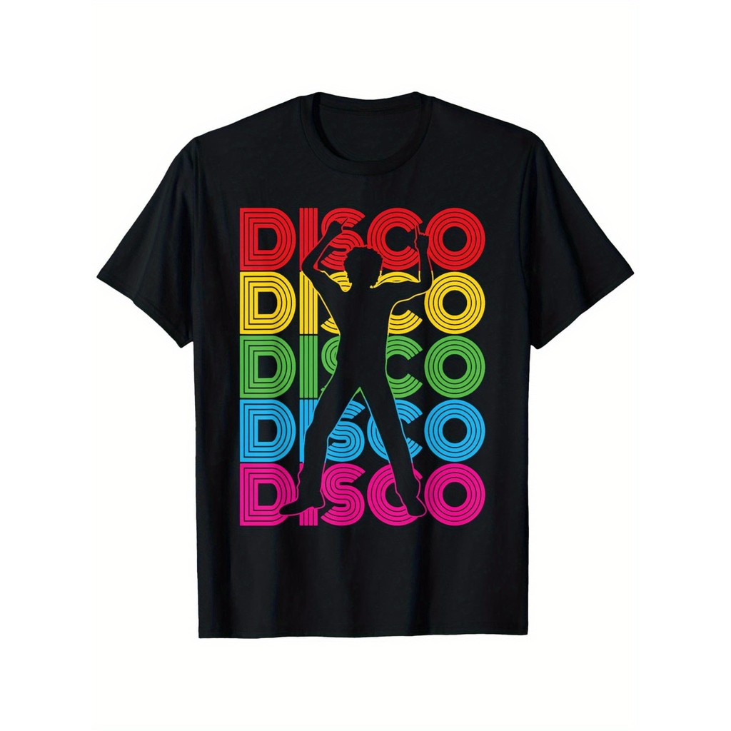 Disco Outfit Men 70s & 80s Costume, Dancing Party, Disco T-Shirt ...
