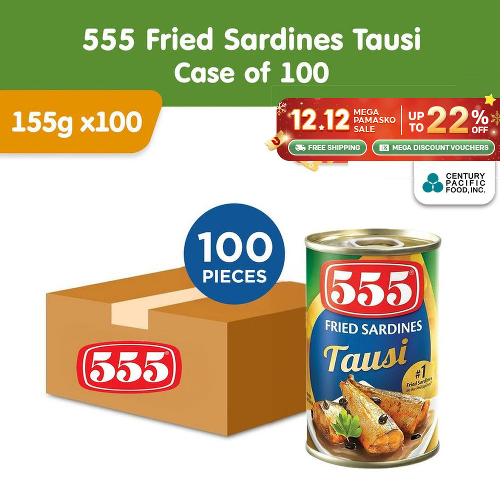 555 Fried Sardines Tausi 155g (Case of 100pcs) | Shopee Philippines