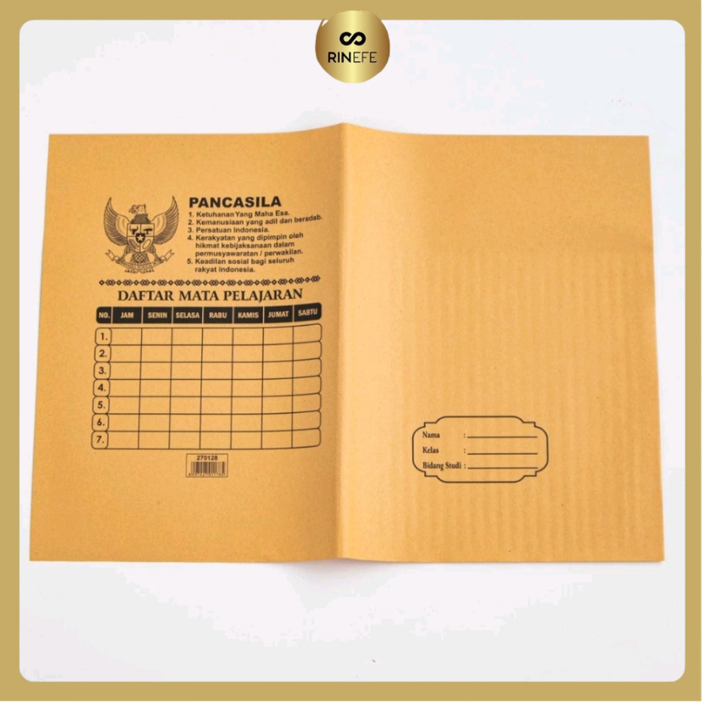 RINEFE (SB01) Thick Clear and Brown Plastic Book Cover Paper Quarto ...