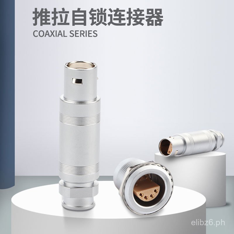 High Voltage Coaxial Connector FFA/ERA Plug Push-Pull Self-Locking ...