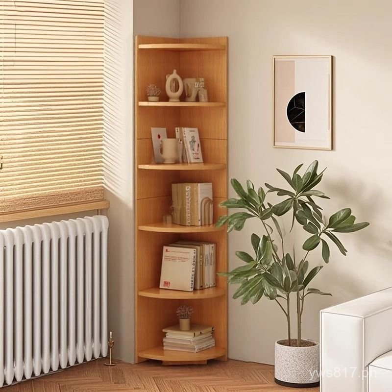Living Room Storage Rack Home Organizer Storage Cabinet Corner Triangle ...