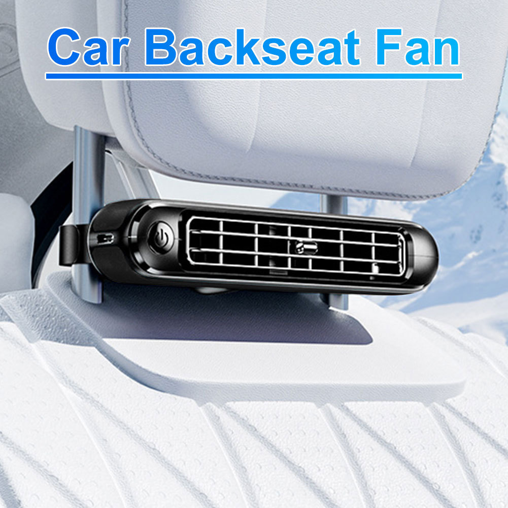 ⚡24H⚡Backseat Cooling Fan Rear Seat Air Circulation Fan Three ...
