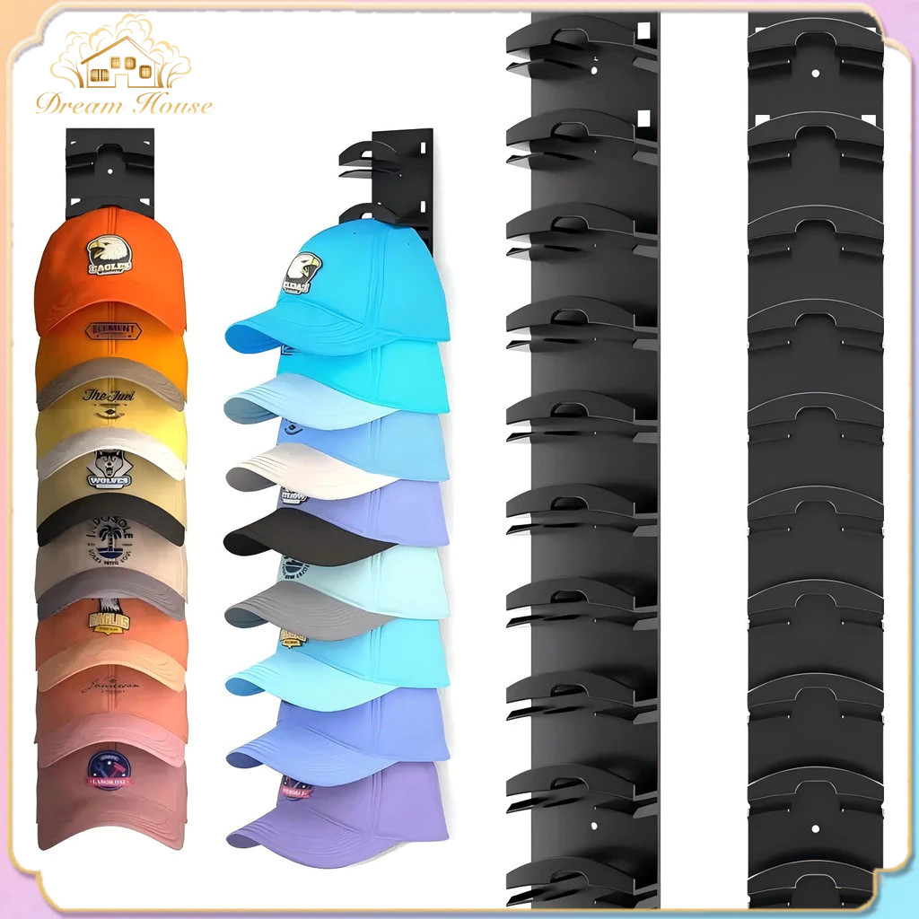 Wall Mounted Baseball Cap Storage Organizer Waterproof Display Stand ...