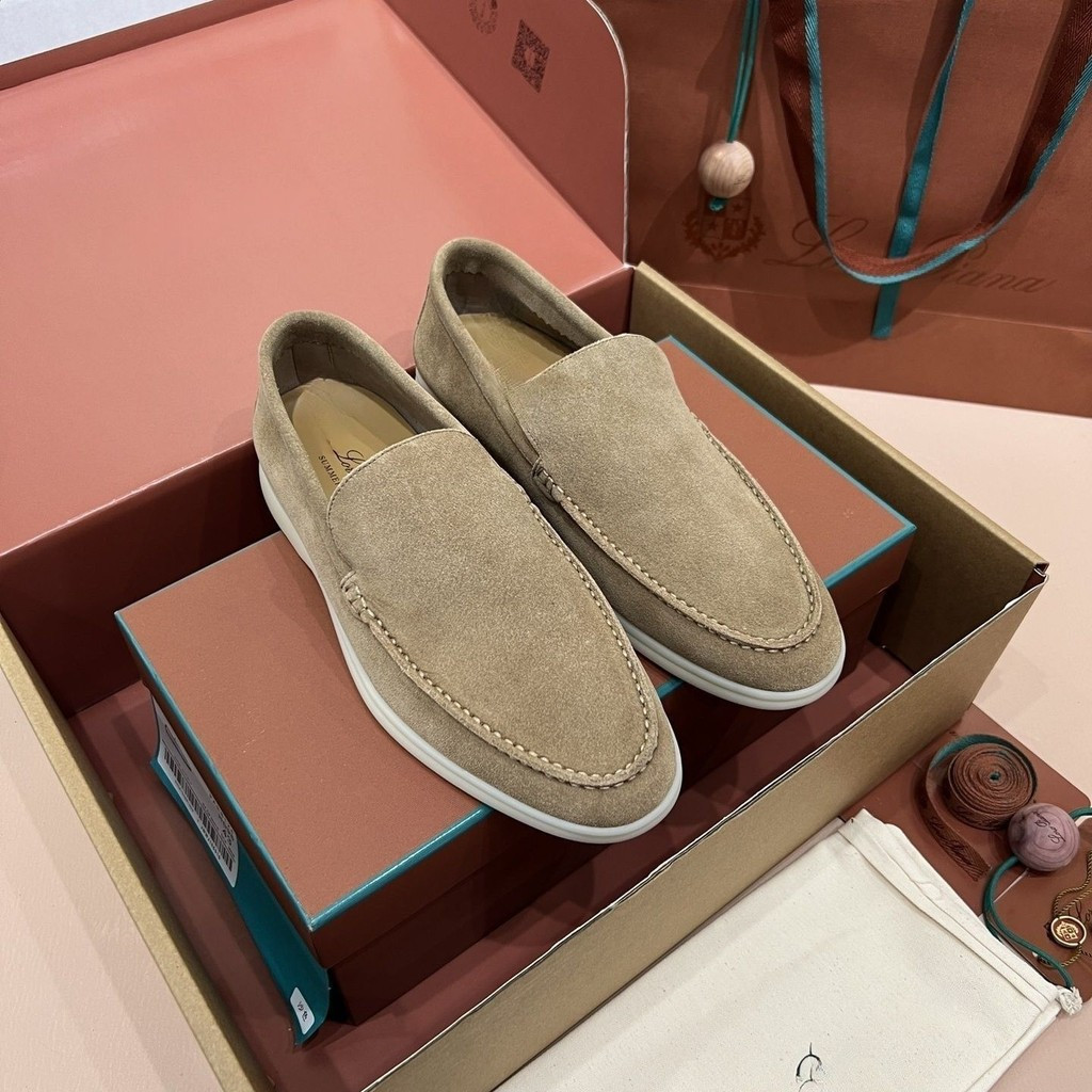LP Classic Men's Suede Retro Style Office Front Shoes Comfortable Men's ...