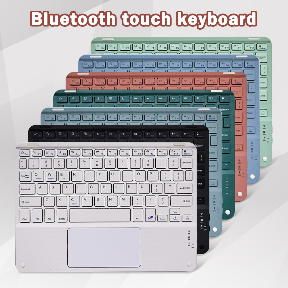 Ultra-Thin Wireless Keyboard with Type-C Charging - RGB Touchscreen ...