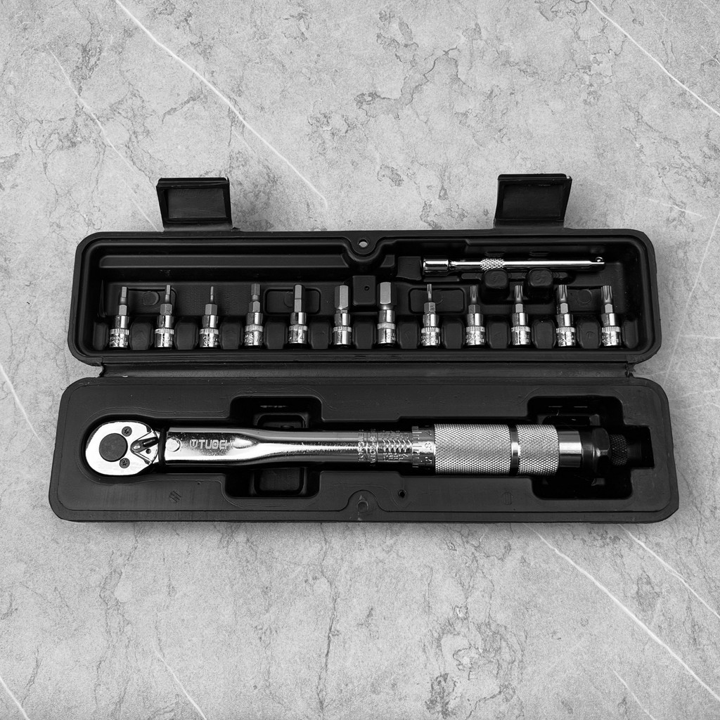 (Local) Adjustable Torque Wrench Set (5-25Nm) Socket Wrench Ratchet ...