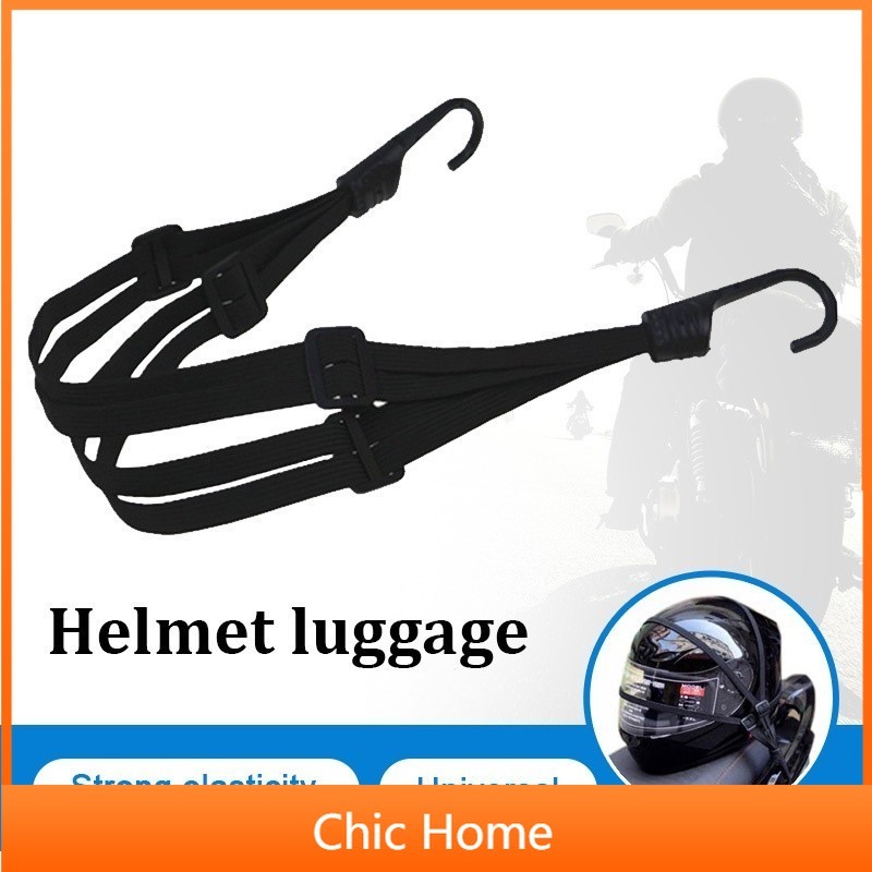 Universal motorcycle luggage Rope Helmet Strap Net Protective Gears ...