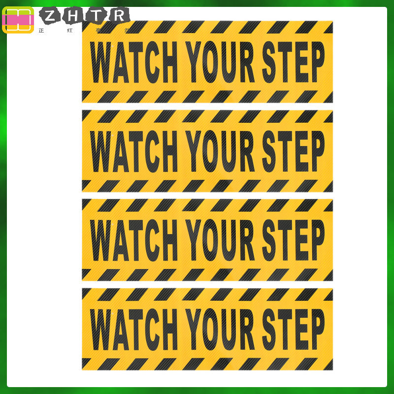 Stickers Wet Floor Sign Watch Your Step Decals Anti Warning Label for ...