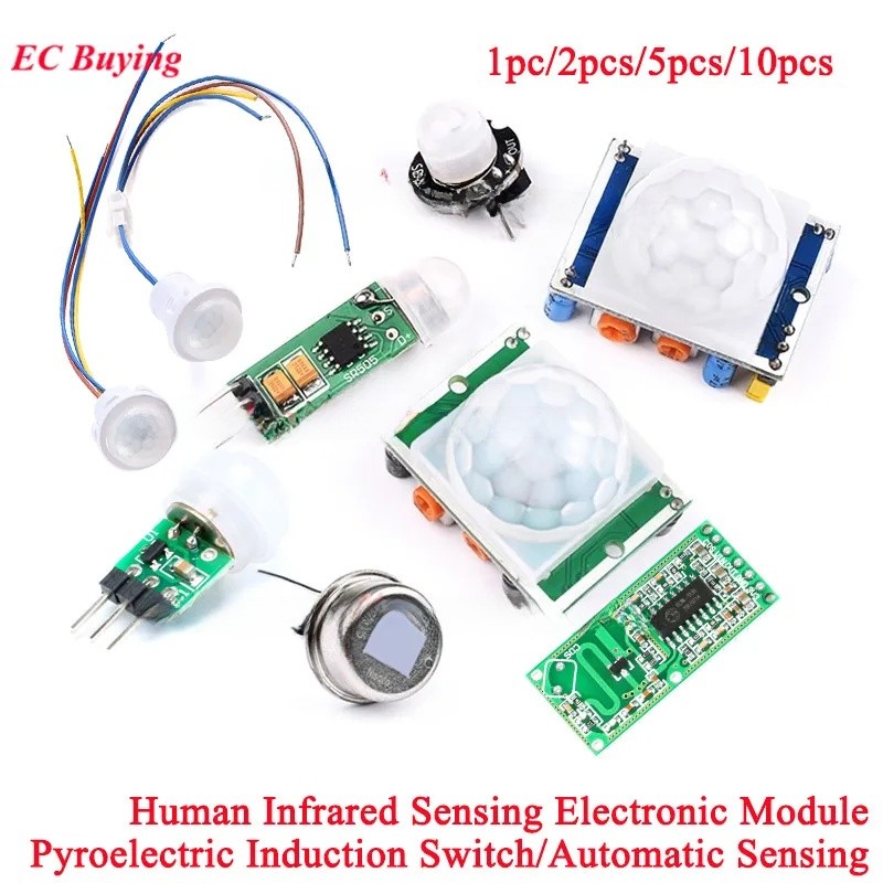1-10Pc HC-SR501 SR505 AS312 SR312 RD624 SR602 Adjust IR Pyroelectric ...