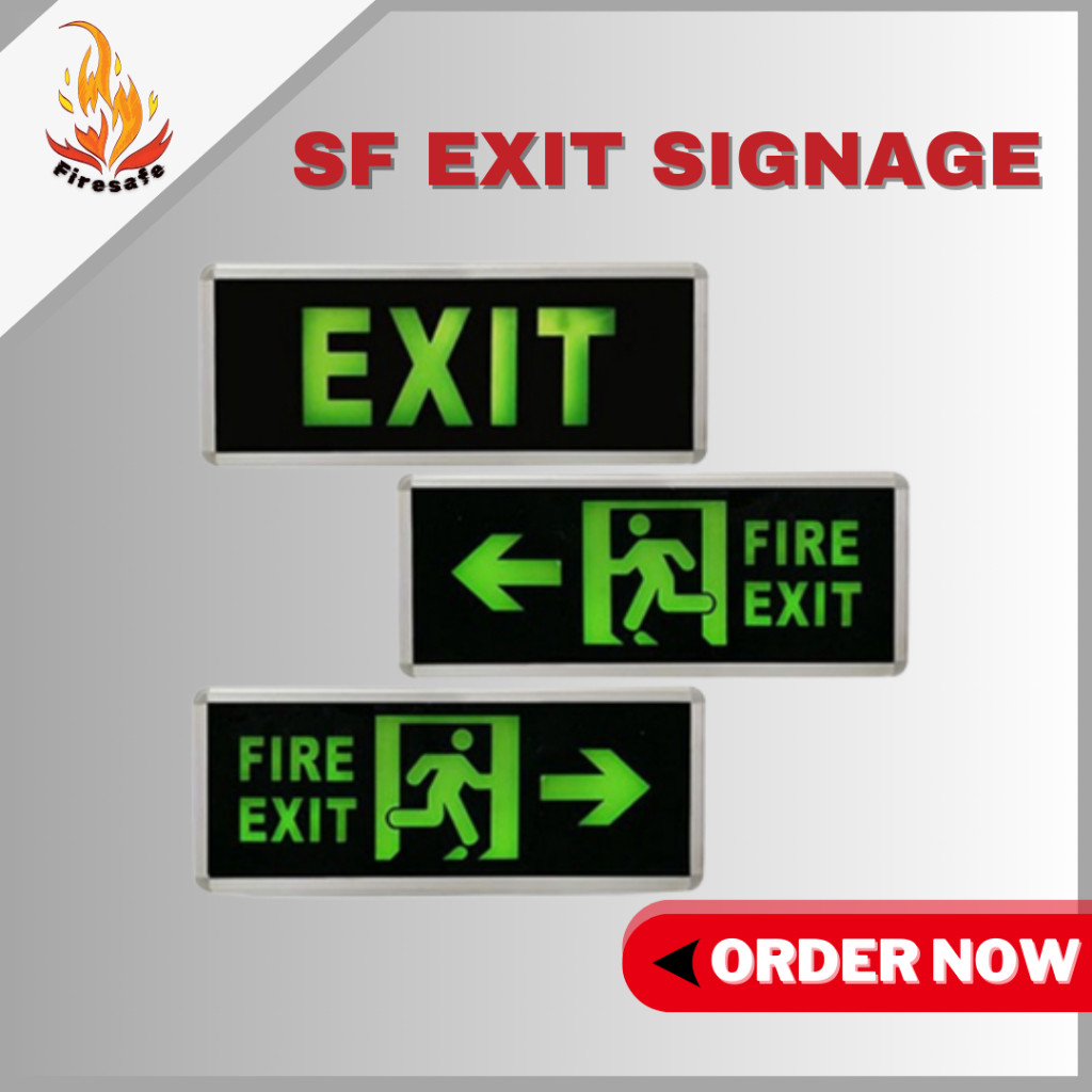 Single Face Exit LED Light Signage Emergency Exit Light Sign Fire ...