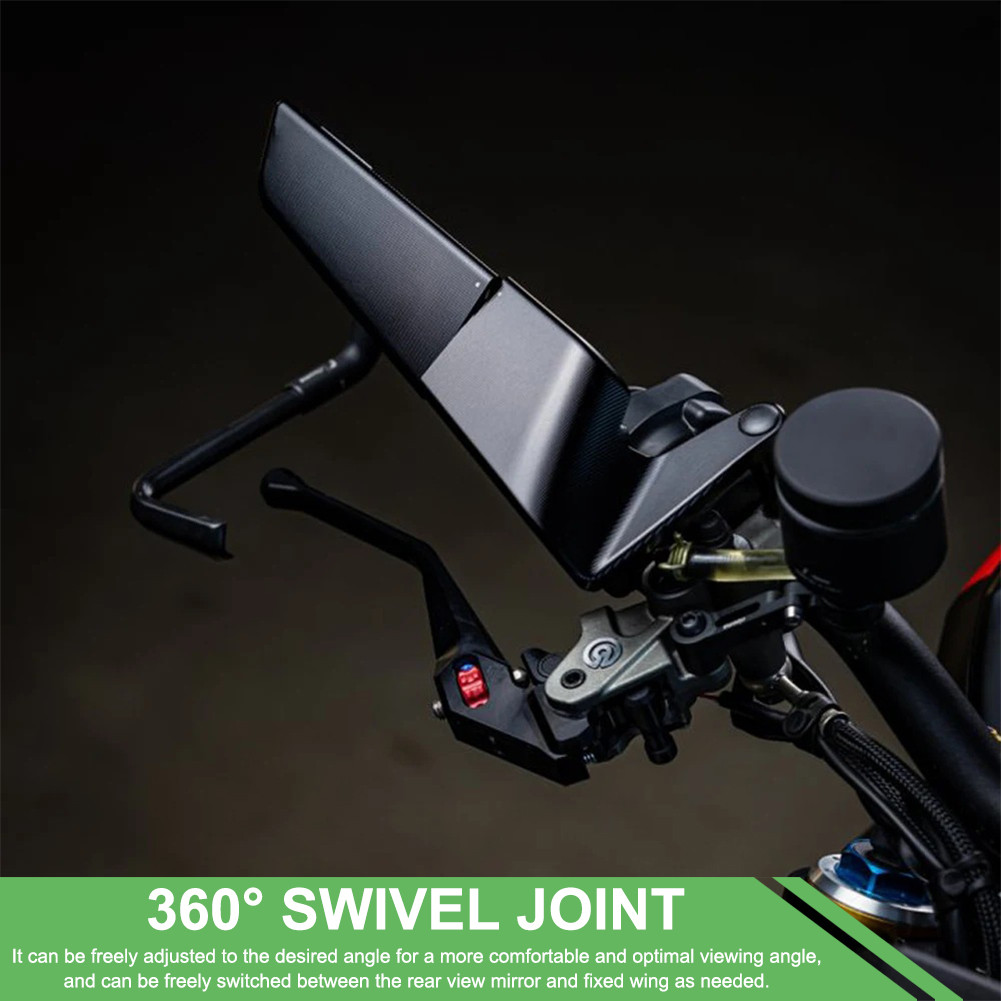 Motorcycle Rear View Mirrors Stealth Wind Wing Side Mirrors [Dreamall8 ...