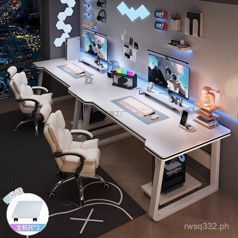Set Simple Bedroom Office Desk Double Computer Desk for Couples ...