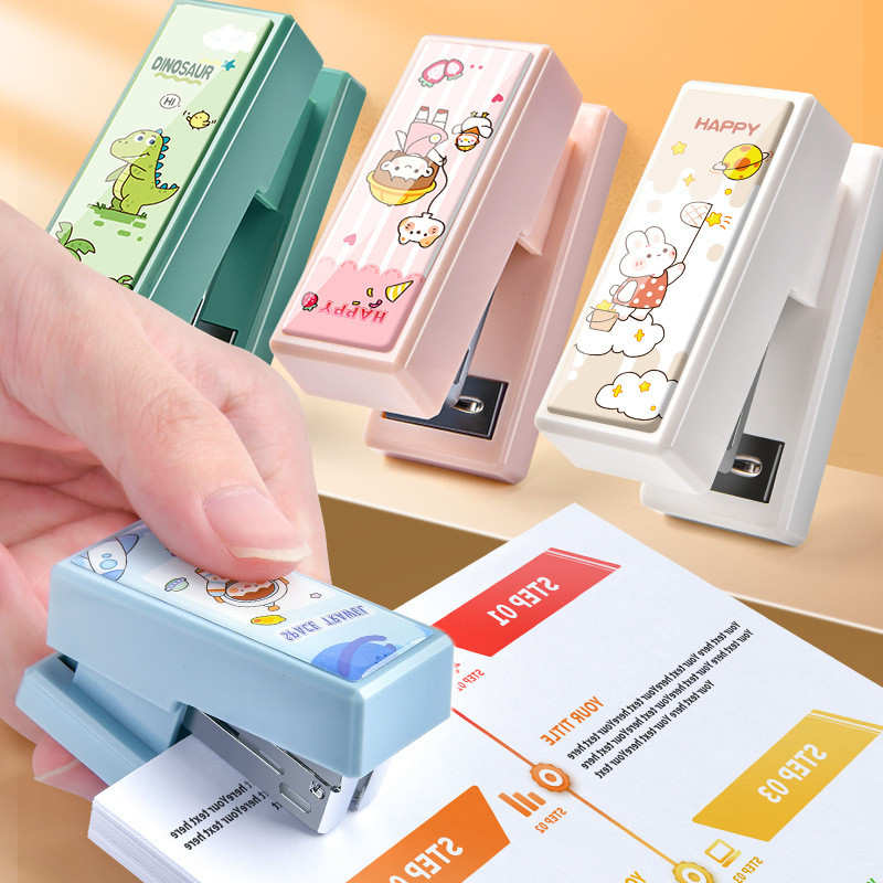 Dinosaur Space Bunny Cartoon Mini Stapler Small Portable | Shopee ...